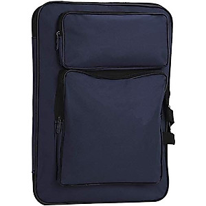 TINAYAUE A3 Art Portfolio Carry Bag Water-Resistant Art Work Portfolio Tote Drawing Board Bag Portable Student Painting Sketch Pad Storage Bag Art Portfolio Backpack for Packing Palette Paints
