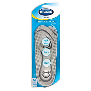 Dr. Scholls Tri-Comfort Insoles Mens (Size 8-12) Pack of 3