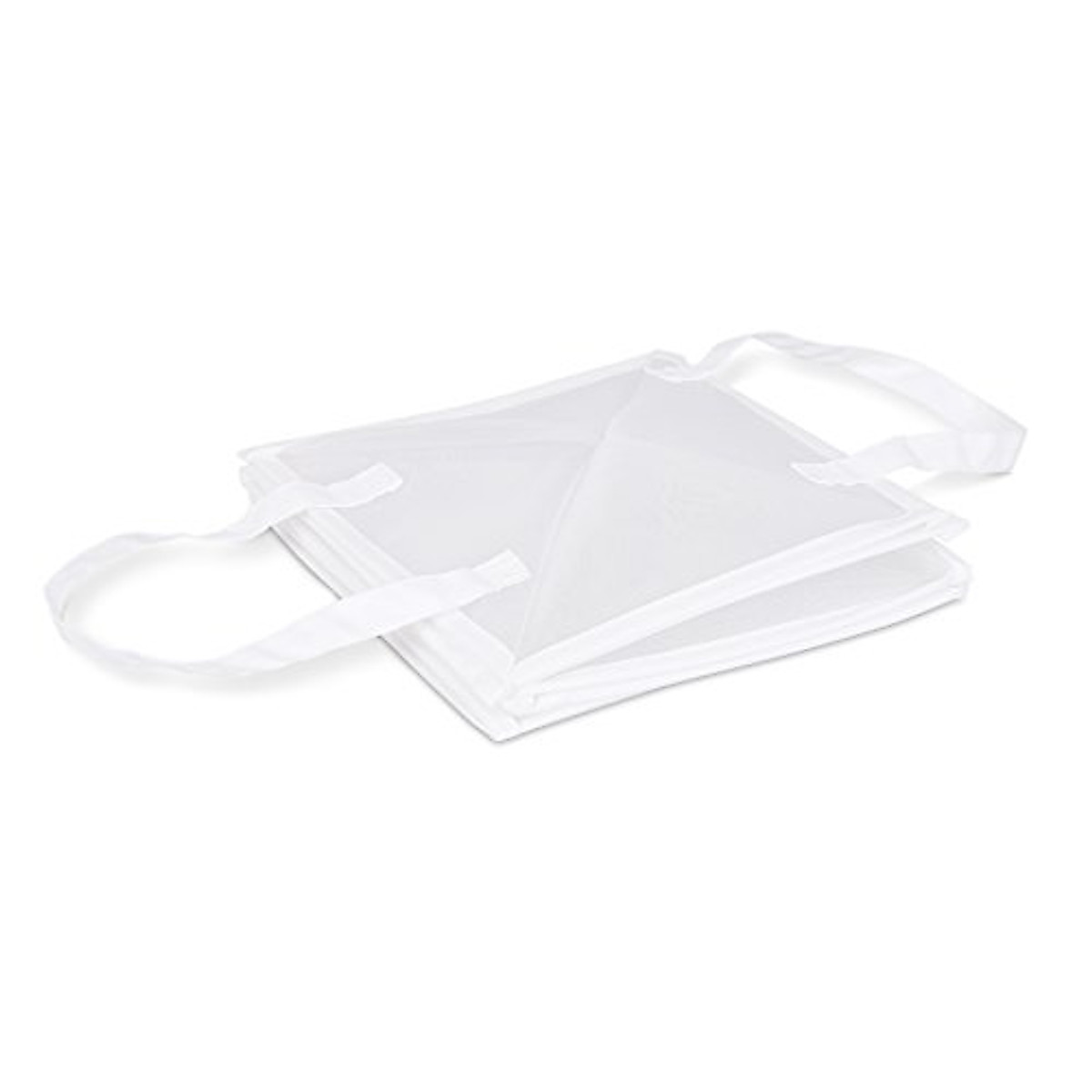 BIRDROCK HOME Pop-Up Magic Hamper - Collapsible Mesh Laundry Hamper - Square - Carry Handles - Dirty Laundry Sorter Mesh Basket - White