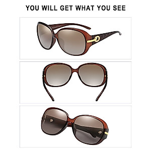 DUCO Classic Sunglasses for Women Jackie O Sun Glasses Wide Shades Designer Style 100% UV Protection 6214