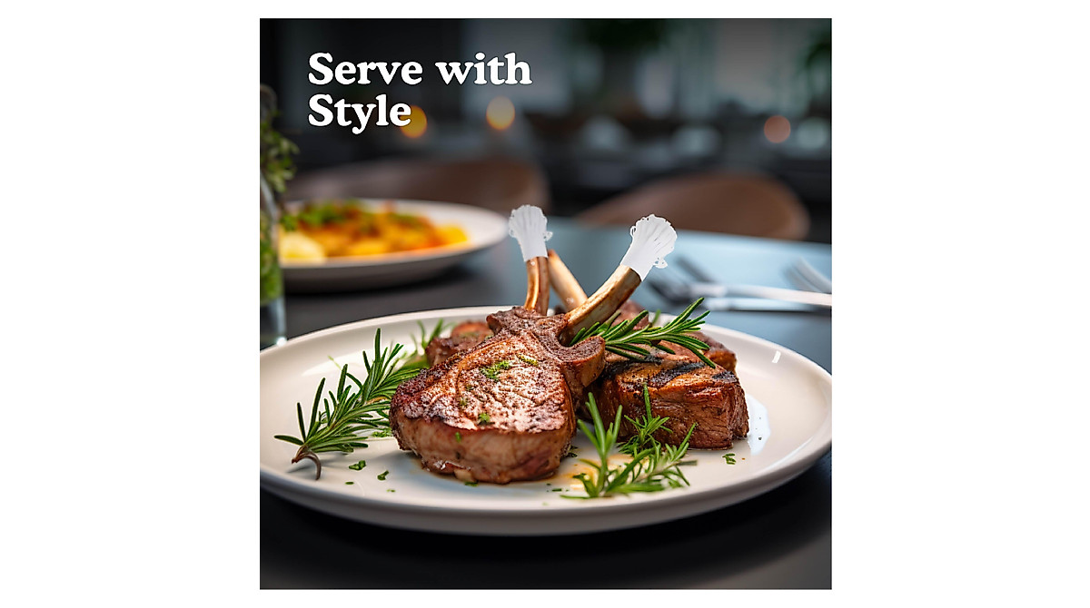 Elegant Paper Frills for Gourmet Presentation