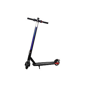 Voyager Proton Foldable Electric Scooter with LCD Display, LED Headlight and Light Strip, 15 MPH Max Speed, Long Range Battery Up to 6 Miles