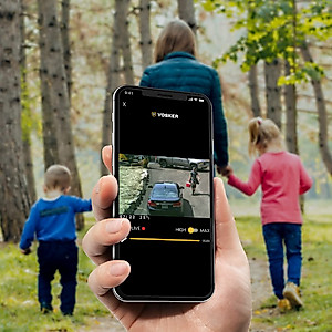 Vosker V300 | Live View Outdoor Security Camera | Solar Powered 4G-LTE Cellular Network Enabled | No Wi-Fi Needed | Receive Live Streaming Security Video Virtually Anywhere | SIM Card Included