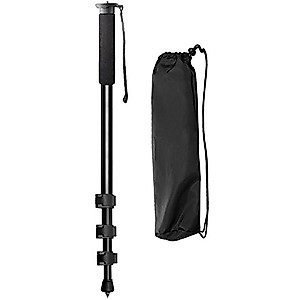 72" Pro Camera Monopod with Quick Release for GoPro HERO1, HERO2, HERO3, HERO3+, HERO4, HERO4 Session, HERO5 Cameras + Tripod Mount + eCostConnection Microfiber Cloth