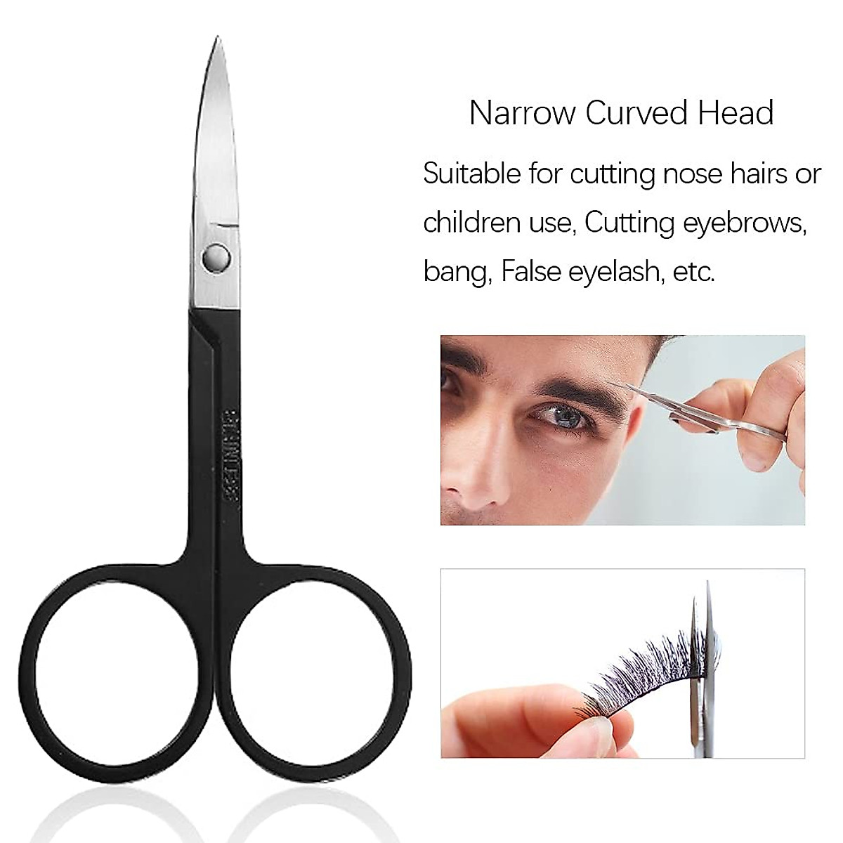 Tweezers for women Pinkiou 6 Pieces Eyebrow Tweezers Set with Curved Scissors,Eyelash Brush,Great Precision tweezer for Eyebrow,Ingrown Hair,Facial Hair Removal,eyebrow kits with Leather Travel Case