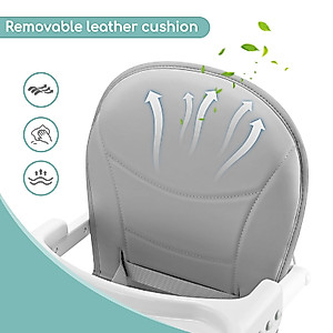 Uuoeebb Portable High Chair for Babies and Toddlers, Booster Seat for Table, Adjustable Height Travel Booster Seat with Tray, Toddler Folding Chair for Travel, Baby Feeding Eating Chair