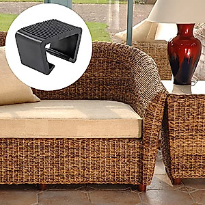 Biaungdo 6 Pcs Outdoor Furniture Clips, Patio Sofa Rattan Clips Sectional Module Couch Wicker Furniture Clips Connector Clamps Fasteners Clips for Outdoor, Patio(Black,6.5x3.8x4.3cm)