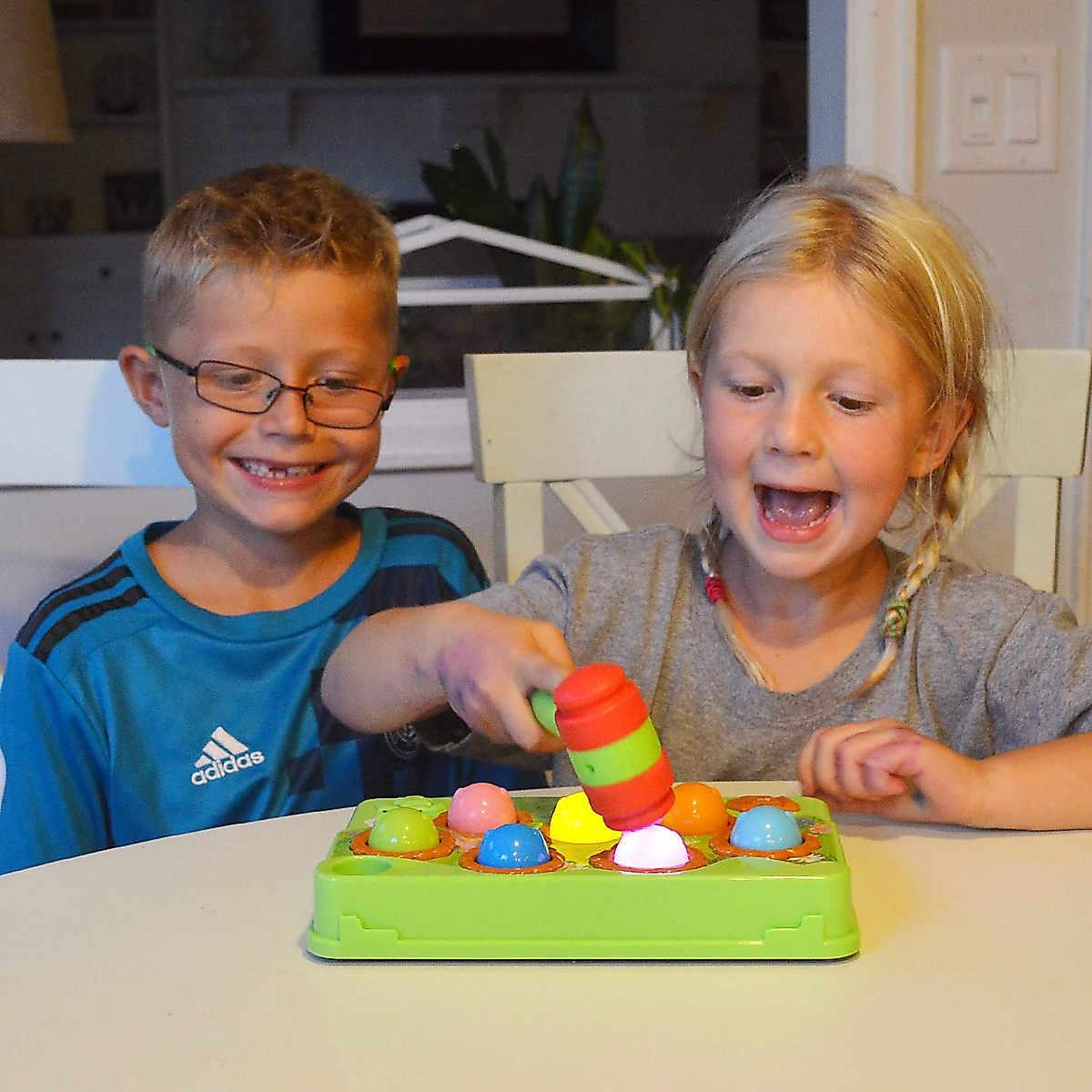 Catchstar Whack-a-mole Game Fast Reflexes Whack A Mole Game Counting Score Wack-a-mole Language Learning Musical Wack A Mole With Soft Hammer Educational Toy For Kids Toddlers Children Boys