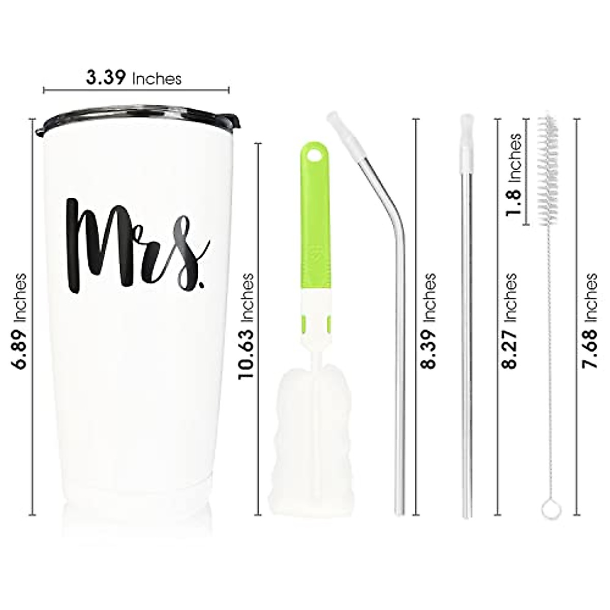 All Luxy Mr and Mrs Tumblers - Stylish Mr and Mrs Cups Gifts for Newlyweds - Future Mr and Mrs Wine Tumblers - Perfect His and Hers Newly Wedding Mugs Presents for the Couple