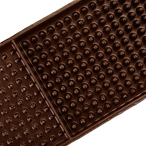 Tezzorio 27 x 3 1/4 Inch Brown Rubber Bar Mat, Non-Slip Spill-Stop Rubber Bar Service Spill Mats Bar Top Spill Mat Drinks Mixing Pad for Bars, Mat for Kitchen Counter or Sink