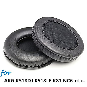 MDR NC7 Headphone Earpad Replacement Ear Pads Cushion Compatible with Philips SHB3060 Sony MDR-NC6 MDR NC6 AKG K518 K518DJ K518LE K81 Noise Canceling Headset(Black)