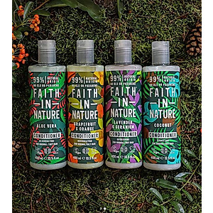 Faith In Nature Lavender & Geranium Shampoo 400ml & Conditioner 400ml Duo | Vegan | Cruelty Free | 99% Natural Fragrance | Free From SLS or Parabens