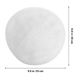 Spring Summer Beret All-Match Hat Fashion Painter Hat for Adults (White)