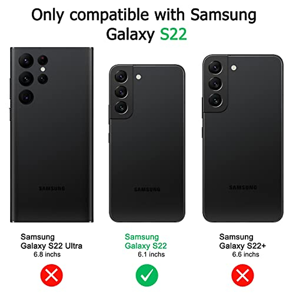 Vanjua [2 Pack] for Samsung Galaxy S22 Case, Stylish Liquid Silicone Slim Full-Body Protective Cover for Samsung Galaxy S22 5G 6.1 Inch Phone Case (Light Cyan+Violet)