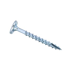 FastCap PowerHead Wood Screws with Oversized Flat Head - Self-Tapping Point - 1.25-Inch, T20 Torx Drive, Zinc Finish, 200-Pack - 99974