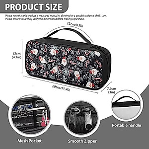Rnyleeg Hard Stethoscope Case Christmas Stethoscope Holder Case Lightweight Stethoscope Travel Holder Stethoscope Accessories Santa Cane Candy Snowflake Print