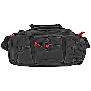 Grey Ghost Gear Range Bag, Black with Red Zipper Pulls, Range Bag