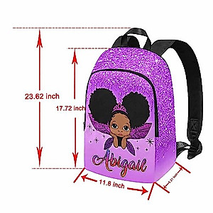 Personalized School Backpack with Name Text Pink Butterfly Diamond Custom Bookbag for Kids Boys Girls, Waterproof Elementary Customize Book Bag with Adjustable Shoulder Straps for School Travel