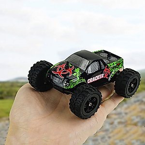 Adepe 2.4Ghz Radio Remote Control Car 1/32 Mini RC Truck High Speed Cross Country Vehicle Drift Racing Model Toy for 3-12 Years Old Children Boys Kids Christmas Birthday Gift