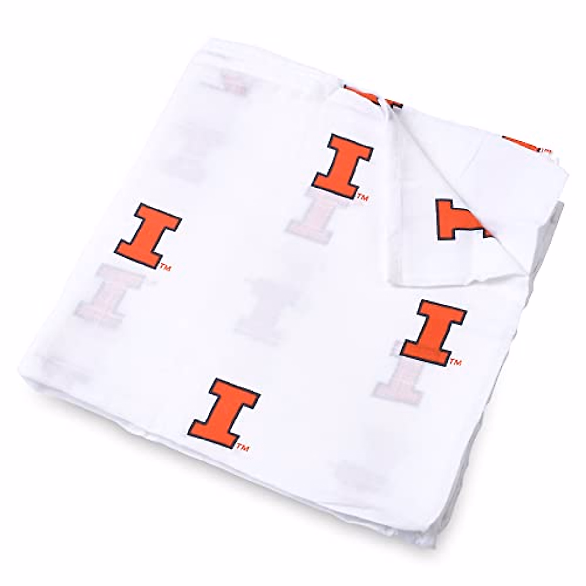 Three Little Anchors University of Illinois Muslin Swaddle Blanket