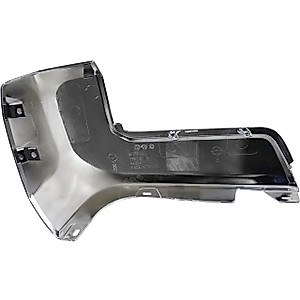 Evan Fischer Bumper End Compatible With 2016-2023 Toyota Tacoma, Chrome Plastic Rear Passenger Side TO1105131