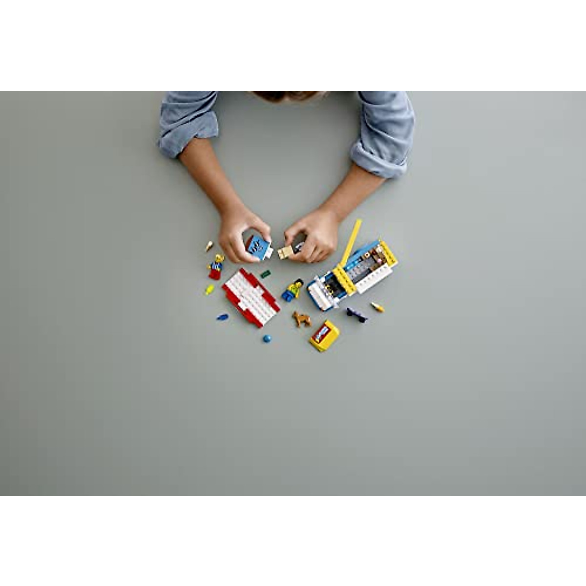 LEGO City Ice Cream Truck Van 60253 Building Toy Set - Featuring Skater Minifigures, Skateboard, and Dog Figure, Fun Gift Idea for Boys, Girls, and Kids Ages 5+