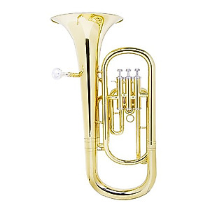 Mendini by Cecilio B Flat Baritone Horn with Stainless Steel Pistons (Beginner)