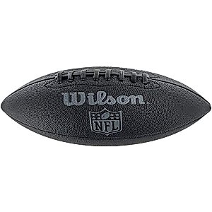 WILSON Soccer Unisex-Youth NFL Junior Size Football, Black, Uni, 1 pcs