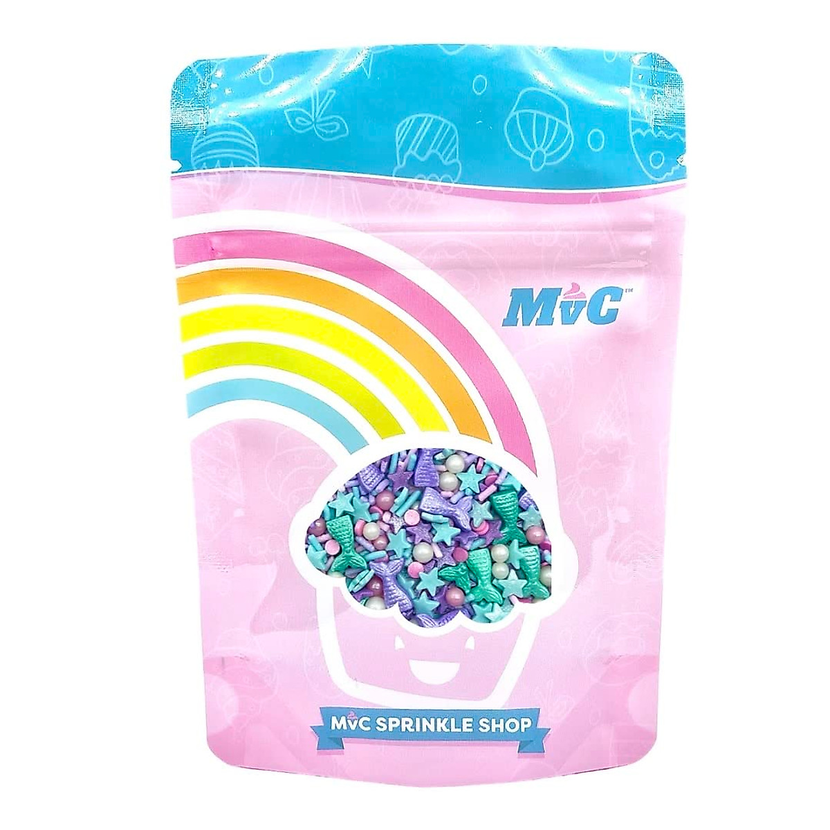 Manvscakes | Sprinkles | Cake sprinkles | Cupcake sprinkles | Baking | Mermaid tails | Sprinkle mix | Edible sprinkle | Caramel | Chocolate | Mermaid cake