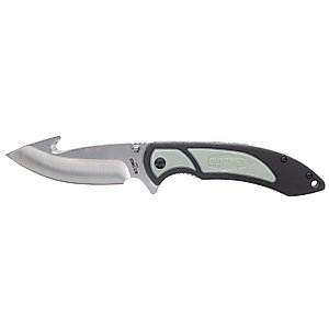 Old Timer Trail Boss 8in Gut Hook Folding Knife with High Carbon Stainless Steel, TPE Grip Handle, Finger Flip Assist, and Liner Lock for Hunting, Field Dressing, Skinning, Gutting, and Outdoors