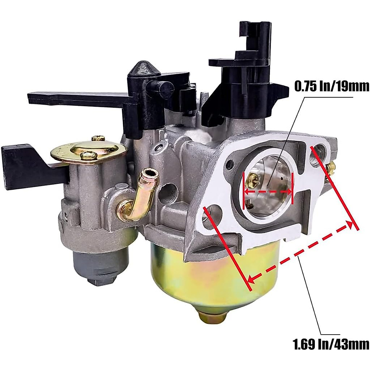 Carburetor Compatible with Coleman Powersports 196cc CT200U CT200U-EX Trail 200 Mini Bike Baja HT65 WR65 Carb with Gaskets Fuel Line Filter