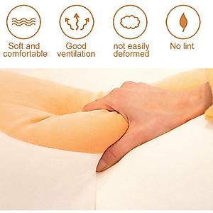 WUYU Lovely Plush Cat Doll Cute Cartoon Soft Stuffed Kitten Pillow Long Throw Sleeping Pillow Doll Toy Gift for Kids Girlfriend Multiple Size (Brown,50cm/19.6in)