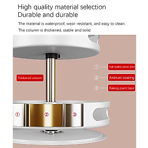 2 Tier Lazy Susan Organizer for Kitchen,Turntable for Cabinet,Turntable Organizer for Cabinet Pantry Table Organization