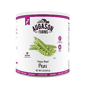 Augason Farms Freeze Dried Peas #10 Can, 16 oz