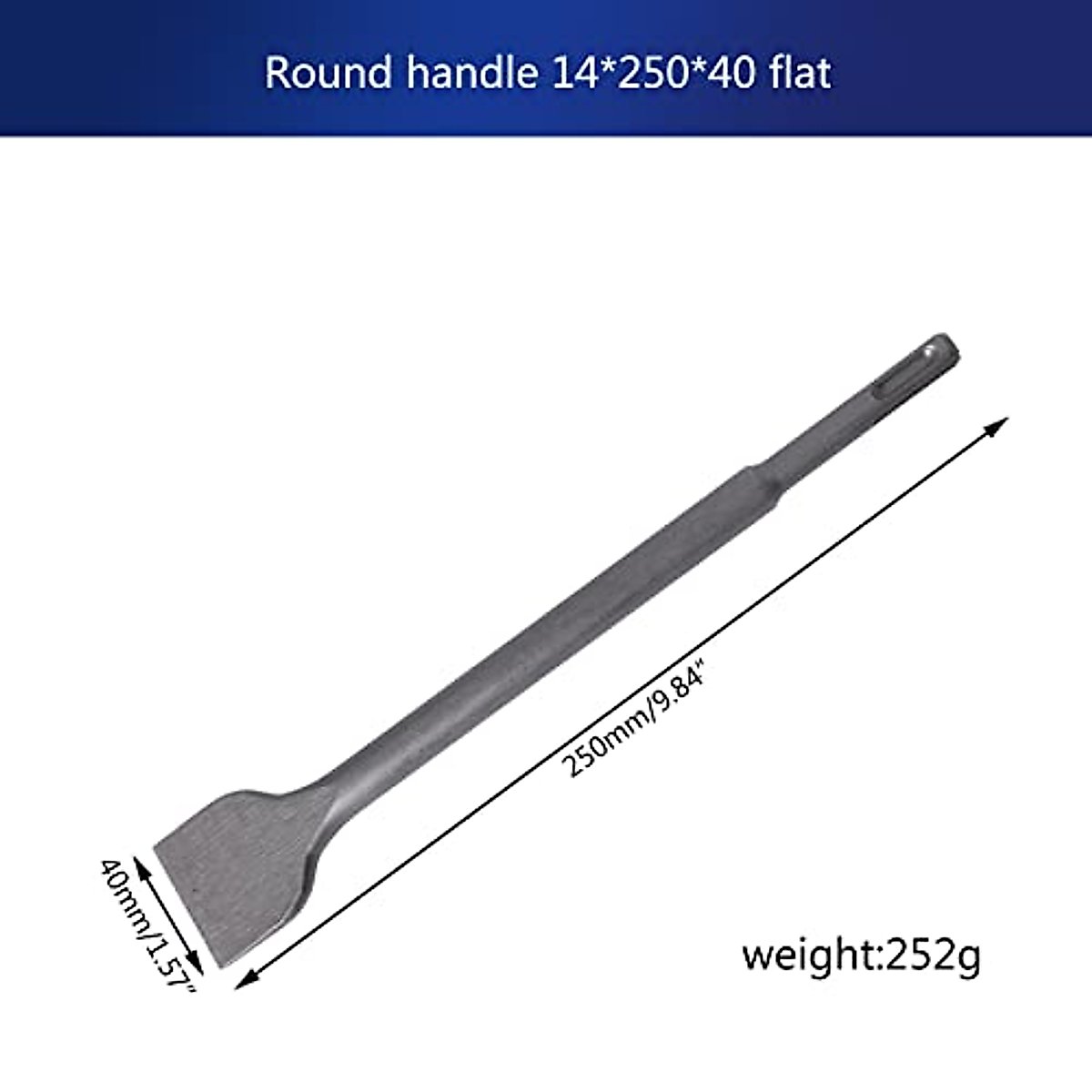 ✪ 3x SDS Plus Chisel Set Round Handle Point Chisel Flat Chisel Wide Chisel Tools