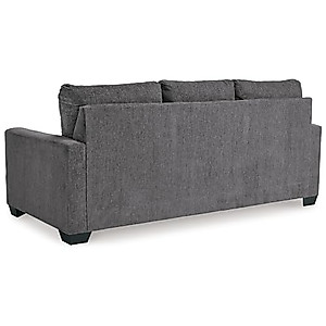 Signature Design by Ashley Rannis Casual 2-in-1 Sofa Sleeper with Folding Gel Memory Foam Mattress, Queen, Gray