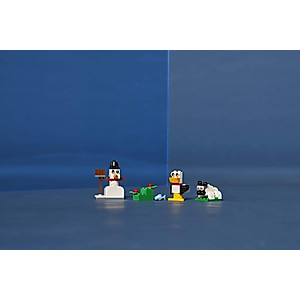 LEGO Classic Creative White Bricks 11012 Building Kit; Toy Building Set for Creative Play with 3 Build Ideas, Including a Snowman, Sheep and Seagull; Great for Kids Aged 4 and Up, New 2021 (60 Pieces)