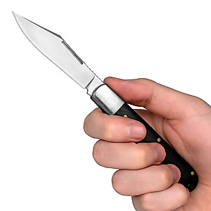 Kershaw Culpepper Folding Pocket Knife, 3.25-Inch Blade with Manual Open, Slipjoint Lock (4383), Barlow