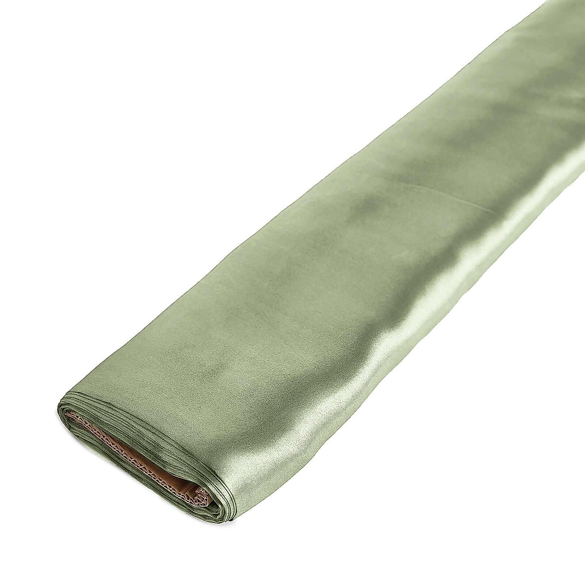 Efavormart 54" Wide x 10 Yards Satin Wedding Banquet Restaurant Wholesale Fabric Bridal Bolt for Party Events Decor - Eucalyptus Sage Green