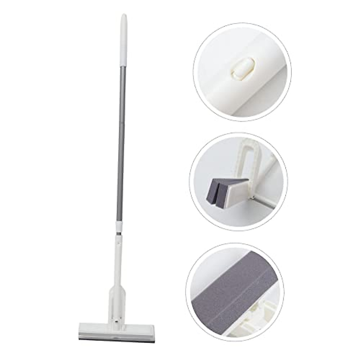 MARMERDO Mini Mop Wooden Floor Cleaner Mop for Wood Floors Window Glass Cleaner Multi- Use Window Squeegee Self Wringing Microfiber Mop Self Wringing Mop Small Mop for Small Spaces The Lazy