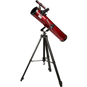 Carson Red Planet 35-78x76mm Newtonian Reflector Telescope (RP-100) , Red