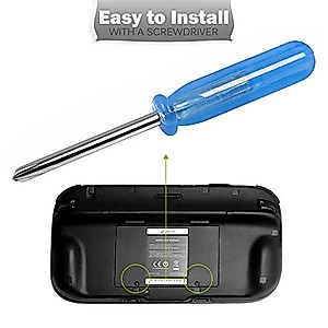 UCEC Wii U Gamepad Battery, Wii U Accessories 3600 mAh Wii U Battery Replacement Rechargeable Battery Pack Compatible for Nintendo Wii U Gamepad WUP-010, WUP-012