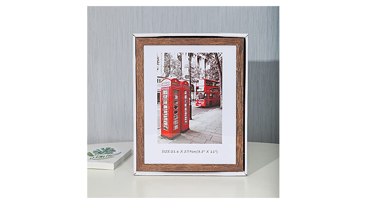Rustic 8.5x11 Picture Frame Set of 6 - Stylish Decor