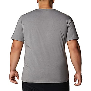 Columbia Mens Thistletown Hills Short Sleeve T-Shirt, City Grey Heather, Large