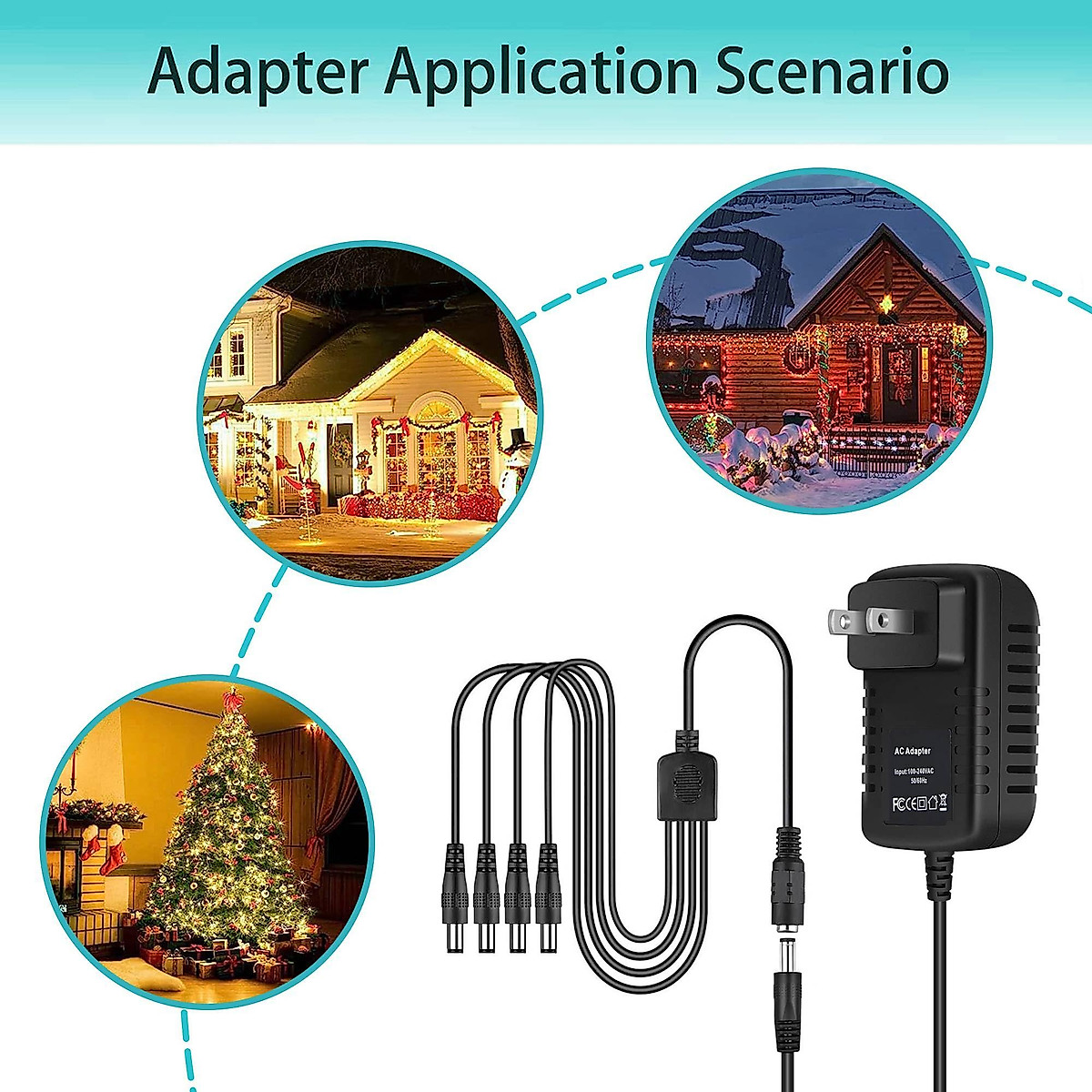 KONKIN BOO Replacement AC Adapter for Lemax # 74707 4.5 Volt Spooky Town Accessory Switching Power Cord