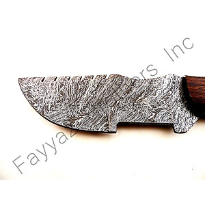 FAYYAZ BROTHERS Custom Made Damascus Steel Hunting Knife/Tracker Knife FBK-15306, 307, 308, 309, 310, 311, 312, 313 and 314 (Rose Wood)