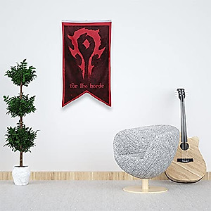 Bayyon For the horde Banner Flag 30x50 Inch Man Cave Home Office Bed Room Decor