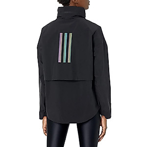 adidas Outdoor,Womens,MYSHELTER Jacket,Black/Rainbow Reflective,Medium