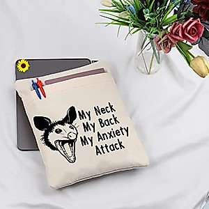 Possum Book Sleeve Possum Gifts Opossum Book Protector Opossum Lovers Gifts Possum Themed Book Cover Possum Gift for Adult