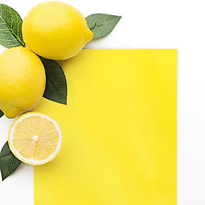 50 Sheets Lemon Drop Yellow Cardstock 8.5 x 11in, 250gsm/92lb Yellow cardstock Paper for DIY Arts and Cards Making, Heavy Yellow Craft Paper for Invitations, Stationary Printing,Scrapbook Supplies